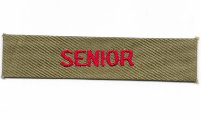 Senior 1957-1971 Khaki Cloth Uniform Program Strip Boy Scout of America ...