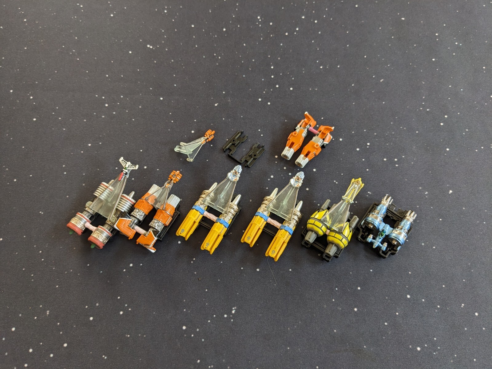 Star Wars Micro Machines Episode 1 Pod Racers Lot of 6 Galoob Vintage ...