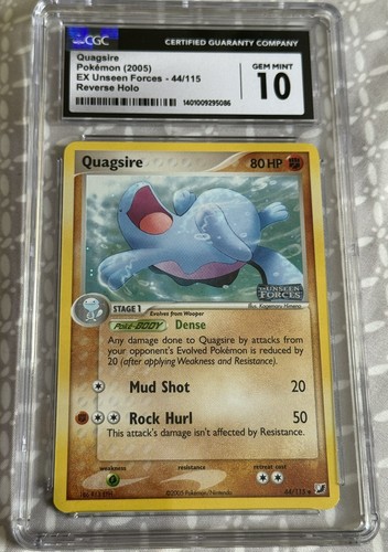 Quagsire Pokemon 2005 EX Unseen Forces - 44/115 Holo Near Vintage CGC ...
