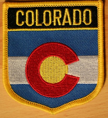 COLORADO CO US State USA Shield Country Flag Embroidered PATCH Badge P1 ...