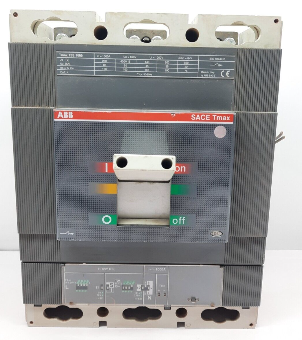 ABB TMAX T6S PR221DS 3 Palo 1000 Ampere 690V / Testato Ok { | eBay