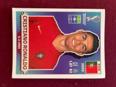 2022 FIFA World Cup Qatar Stickers Cristiano Ronaldo # POR 18 F.P.F. | eBay