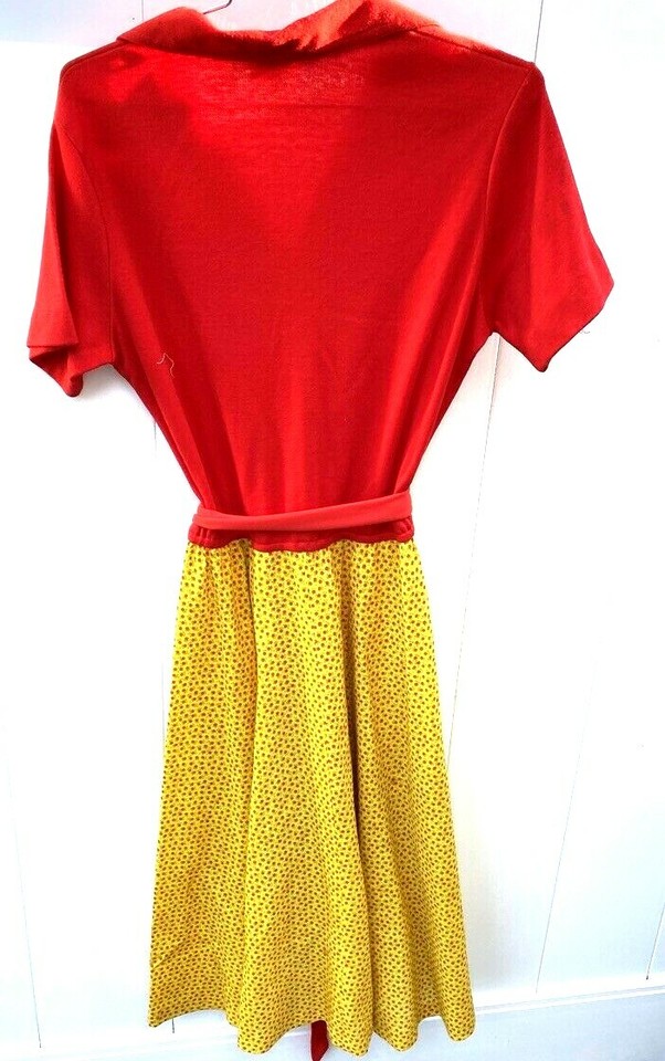 Vtg Serbin Muriel Ryan Knit Red Yellow Calico Cats Kittens Applique ...