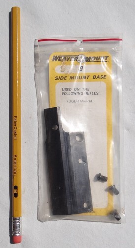 Vintage NOS Weaver # 9 Side Scope Base/Mount Ruger Mini 14 | eBay