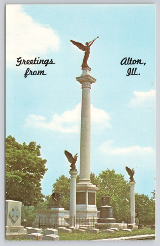 Postcard Lovejoy Monument Alton Illinois | eBay