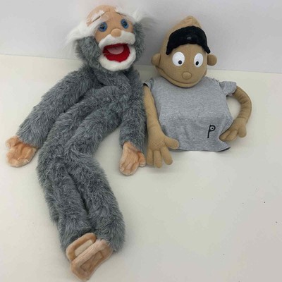 LOT 2 Hand & Rod Plush Full & Half Body Puppets Sunny & Co Grandpa ...