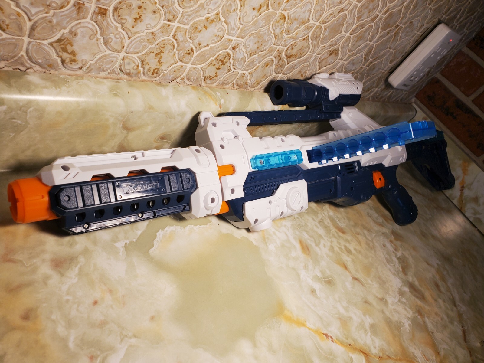 Zuru XSHOT- Sniper Rifle w/ Scope, 10 shot Mag, Pump Action. 32" ~ Hard ...