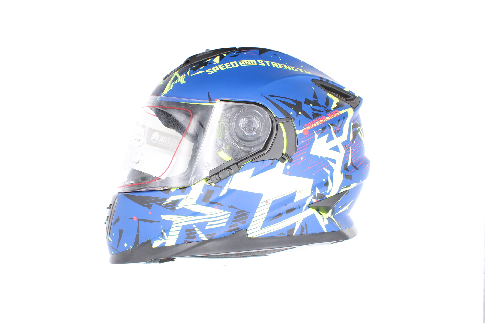 S&S Critical Mass Blue/ Yellow Helmet Size X-Large Part Number - FF302 ...