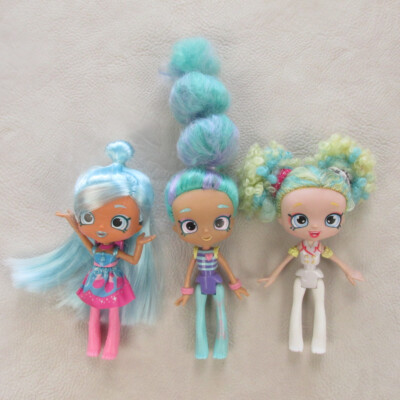 Lot of 3 Shopkin Lil Shoppies Dolls Jascenta Popette Macy Macaron | eBay