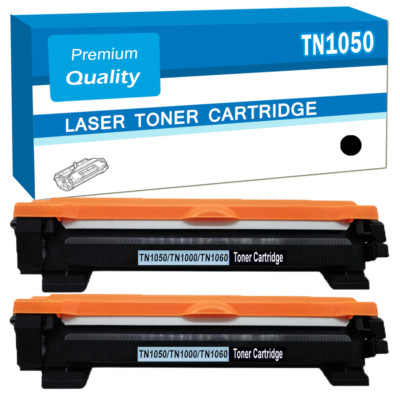 2 x TONER TN1050 FIT FOR Brother HL-1210W HL-1212W HL-1112 DCP-1610W ...