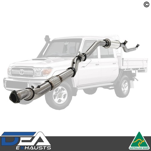 4" Full Exhaust DPF Model With Muffler Only For 79 Series VDJ79 Ute 4 ...