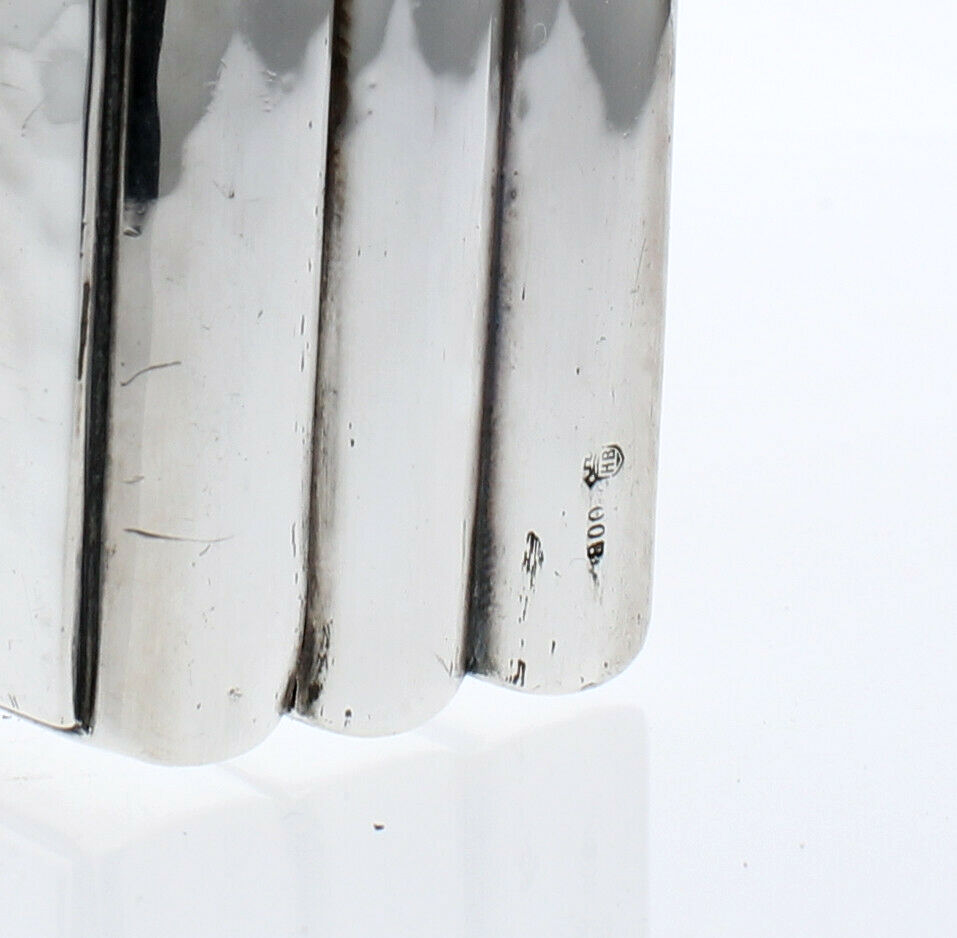VINTAGE HB Crown German 800 Hammered Sterling Silver Cigarette Jewelry ...