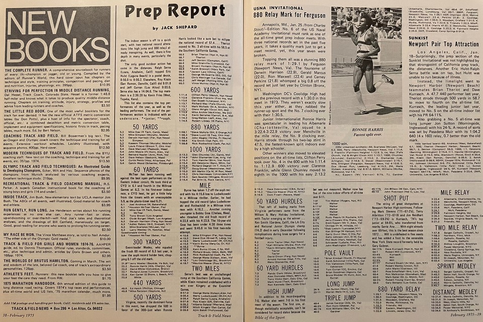 1975 Track and Field News February Gerry Lindgren & Is black faster ...