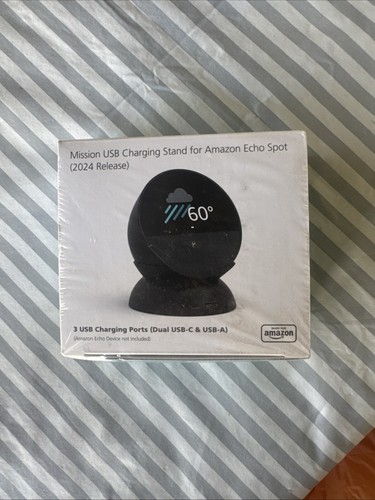 Mission Charging Ports Stand Amazon Echo Spot 3 USB Charging Port for sale online | eBay
