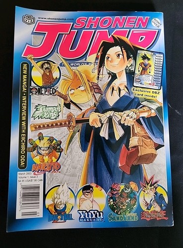 Dragon Ball Z Shonen Jump Manga Magazine March 2003 Volume 1 Issue 3 Shaman King | eBay