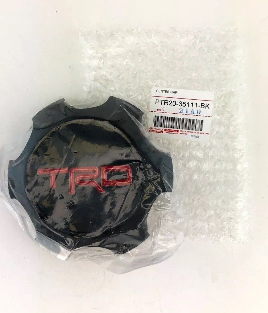 New TRD Matte Black Center Cap For Toyota Tacoma 4Runner PTR20-35111-BK ...
