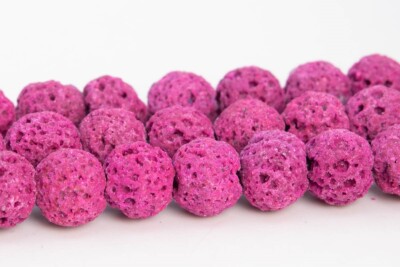 6MM Rose Red Volcanic Lava Beads Round Gemstone Loose Beads | eBay
