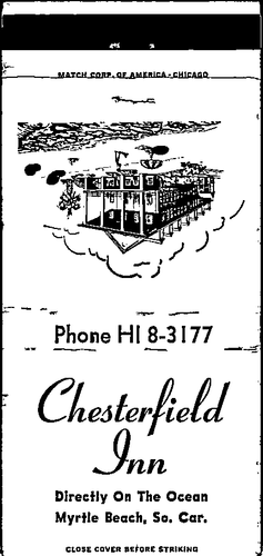 Chesterfield Inn, Directly on the Ocean, Myrtle Beach, South Carolina ...