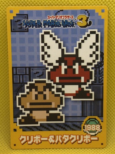 Goomba Flying Super Mario Brothers 1985 Top card Nintendo Japan F/S | eBay