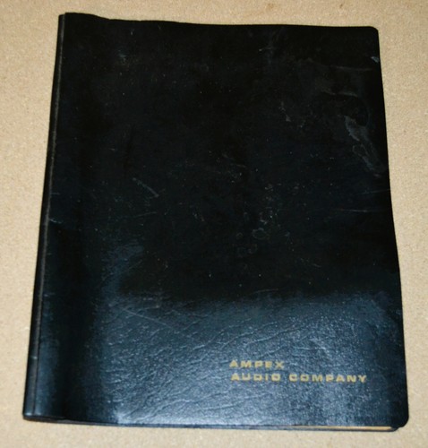 AMPEX 900 series 902 904 910 952 954 960 reel-to-reel Service Manual ...