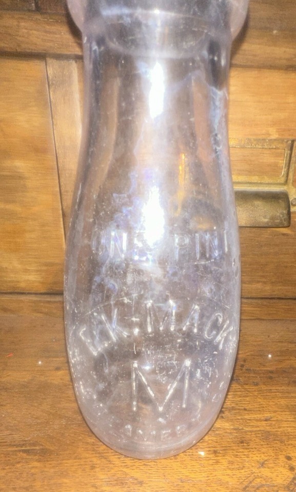 Rare E. K. Mack Creamery Louisville Kentucky Pint Bowling Pin Milk ...