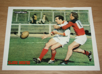 Poster Rugby Claude Dourthe US Dax v RC Toulon championnat France 70's ...