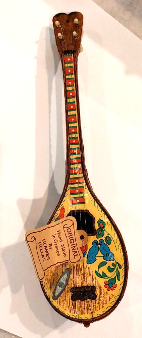 Hand Carved Musical Box Bouzouki Mandolin Hand Made in Greece by Hermes ...