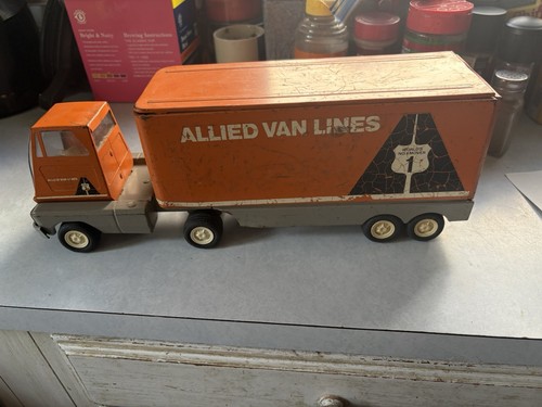 Vintage 1970s TONKA ALLIED VAN LINES Moving highway Truck / Trailer | eBay