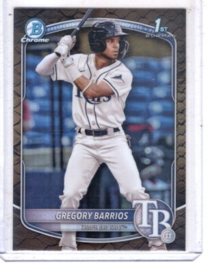 2025 Bowman - Chrome Prospects Gregory Barrios #BCP-7 Reptilian Refractor (RC) | eBay