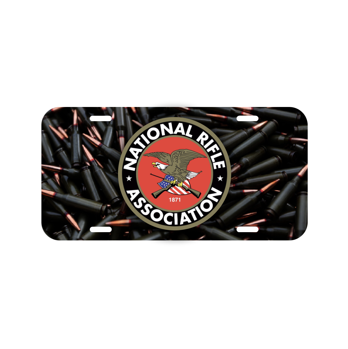 NRA Vehicle Front License Plate Auto Car National Rifle Association Gun ...