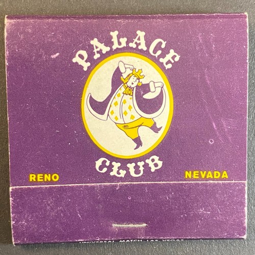 Palace Club Reno, NV Near Full (-1) Matchbook c1950's-60's VGC | eBay