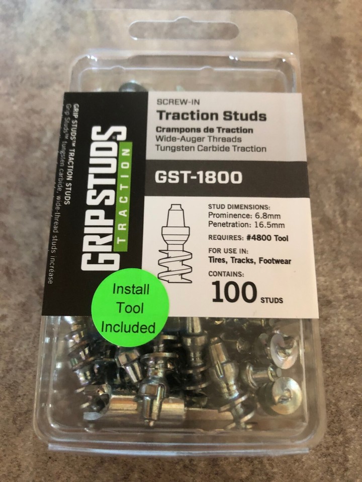 Tractor Loader Rubber Tire Studs Gripstuds Skid Steer #1800 Grip Studs ...