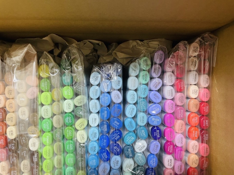 Copic Sketch Markers All 358 Colors Set Multicolor without Acrylic Case ...