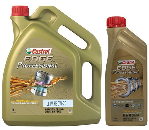 Castrol Edge Professional LL IV FE 0w20 C5 Fully Synthetic Engine Oil ...