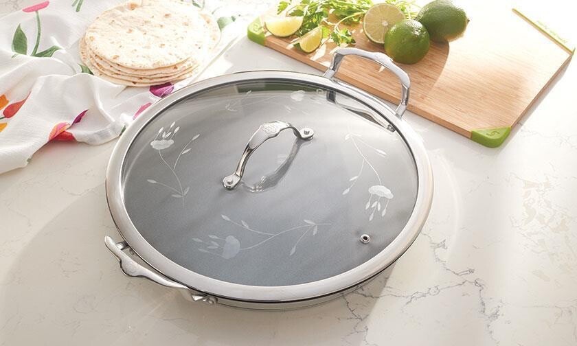 Princess House Signature Stainless Non-Stick 13" Griddle w/Lid | eBay