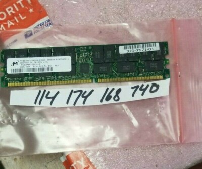 Sun 1GB PC2700 DDR-333 MHz ECC Registered CL3 184-Pin DIMM Memory ...