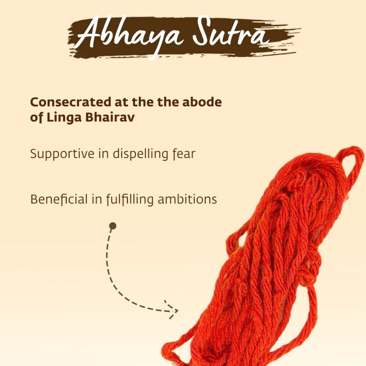 10 x Isha Life Devi Abhaya Sutra Consecrated Cotton Thread Grace Linga ...