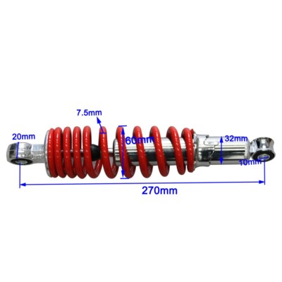270mm 10.6" Rear Shock Suspension For CRF50 CRF70 50CC 110CC 125CC Quad ...