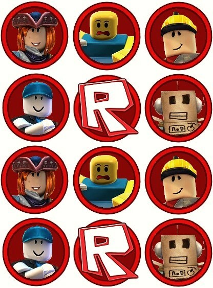 Roblox Face Cake Topper Printable
