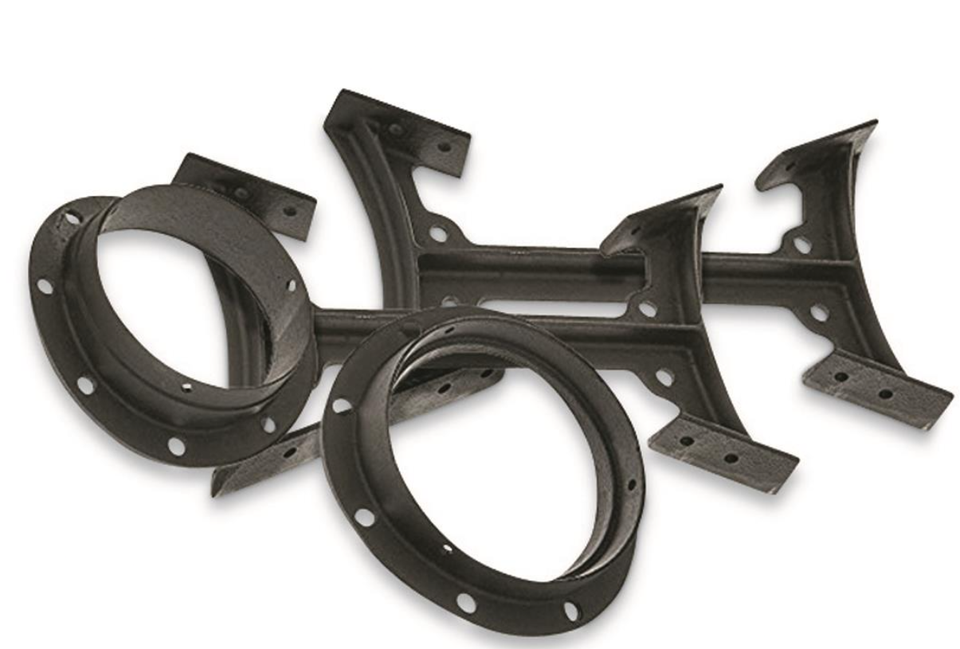 Double Barrel Cast Iron Camp Stove Hardware Kit For Fire Burner Heater ...