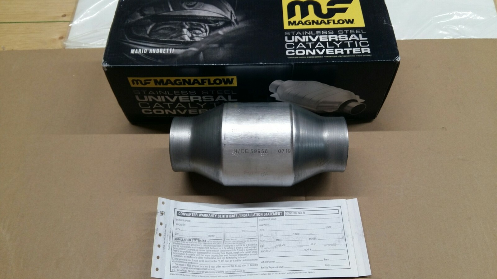 2.5" Magnaflow Universal 59956 Catalytic Converter High Flow Spun ...