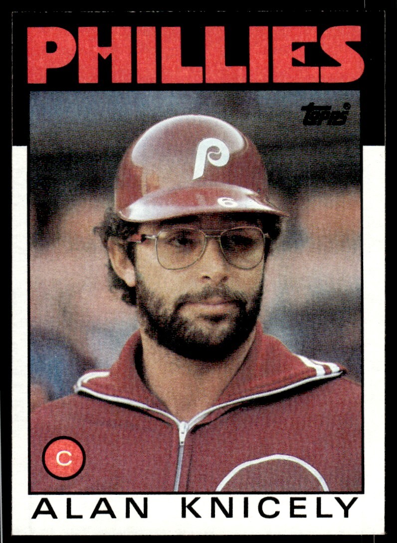 1986 Topps Baseball Card Alan Knicely A Philadelphia Phillies #418 | eBay