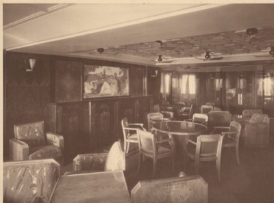 CGT FRENCH LINE SS PARIS Interior Public Room Photo | eBay