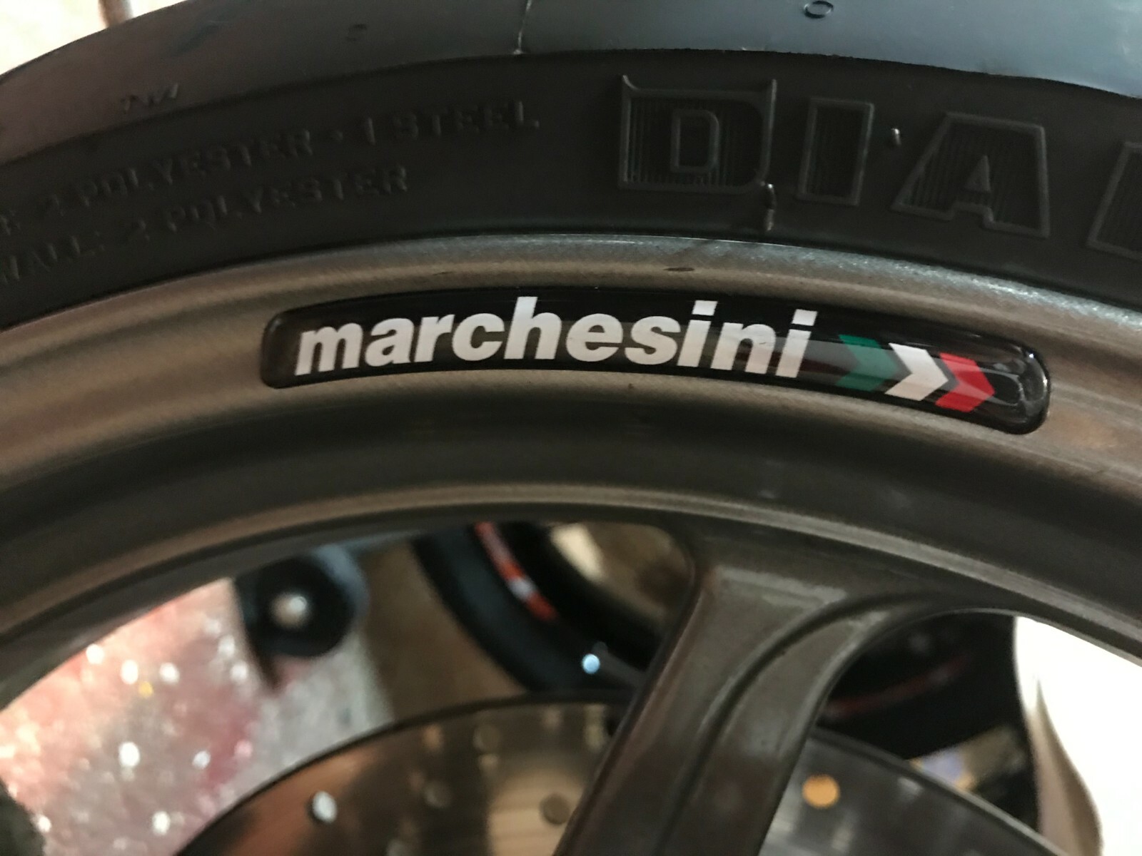3D Domed Marchesini Wheel Rim Logo Sticker Decal Ducati Aprilia 8pce ...