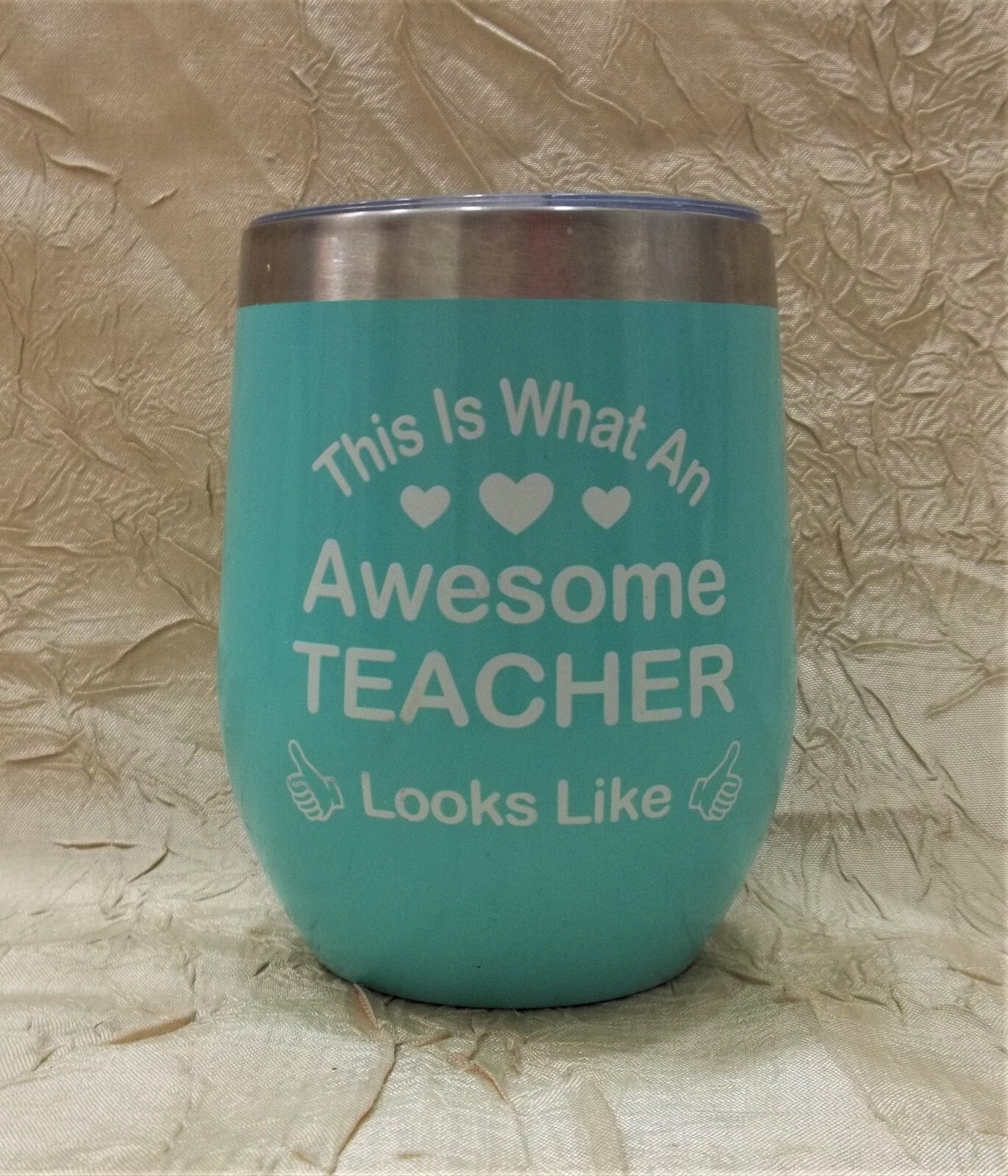 This Is What An Awesome Teacher Looks Like 5" Stainless Cup 10 fl. oz ...