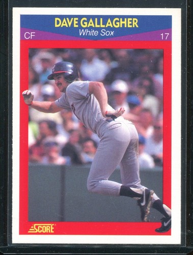 1990 Score Baseball Dave Gallagher #56 Chicago White Sox Super Star CF | eBay