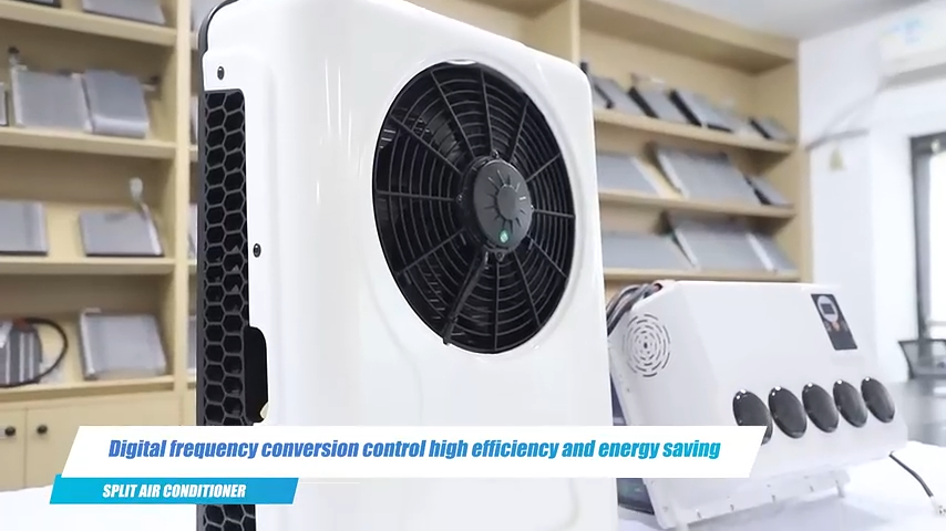 12V Electric Air Conditioner Universal Split A/C Kit For Semi Trucks RV ...