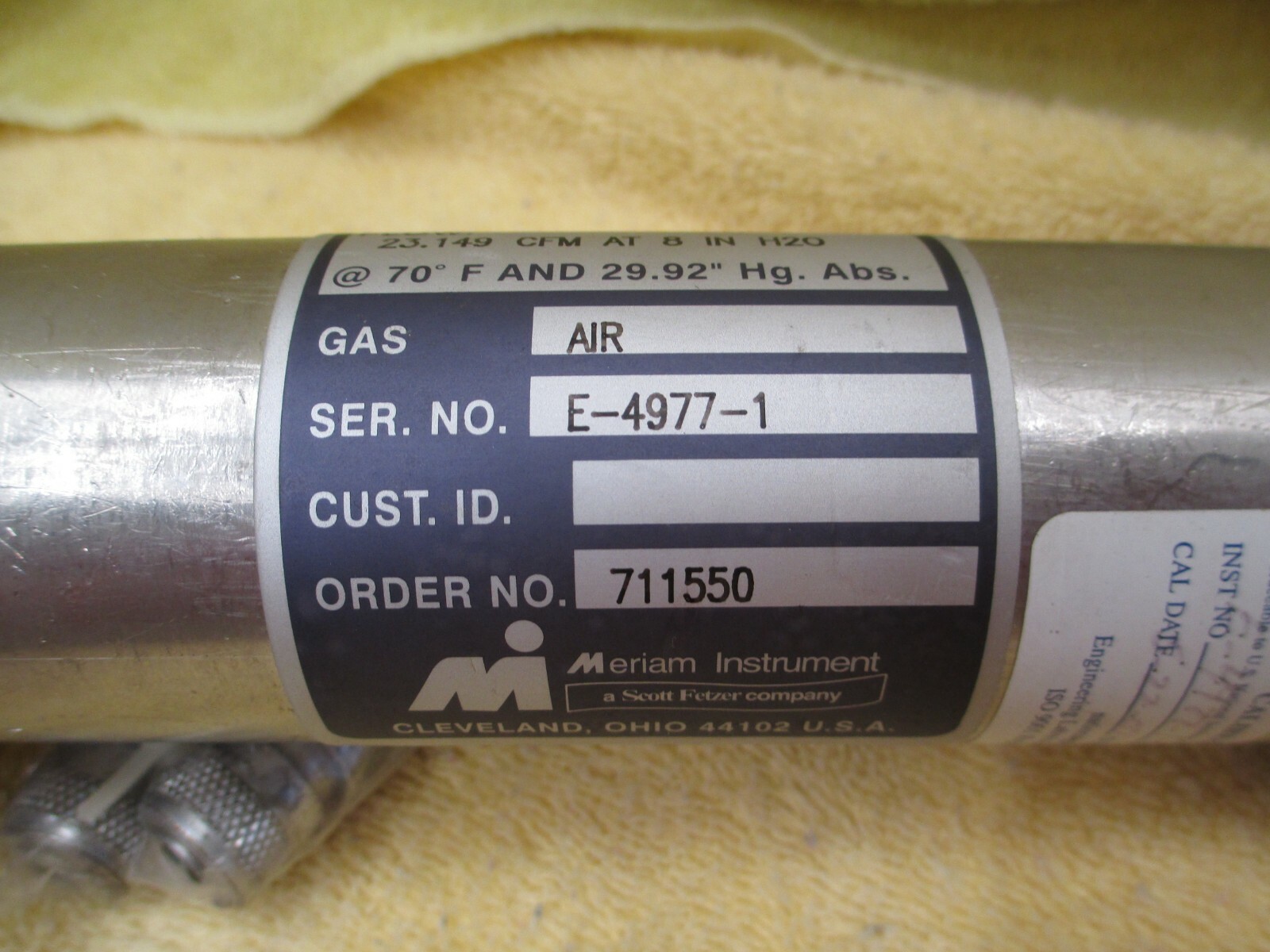 Meriam Instrument Laminar Flow Element 50MW20- 1 1/2" | eBay