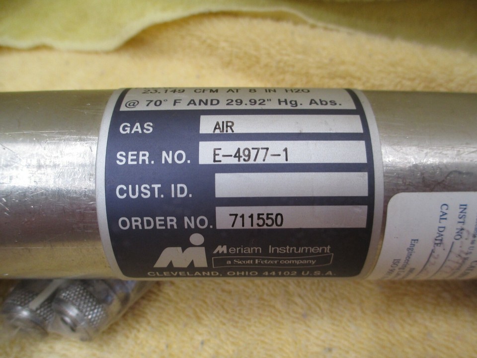 Meriam Instrument Laminar Flow Element 50MW20- 1 1/2" | eBay