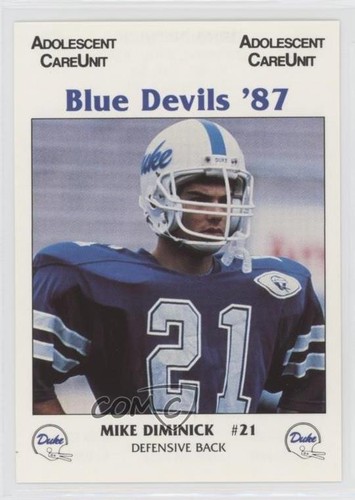 1987 Duke Blue Devils Police Mike Diminick | eBay